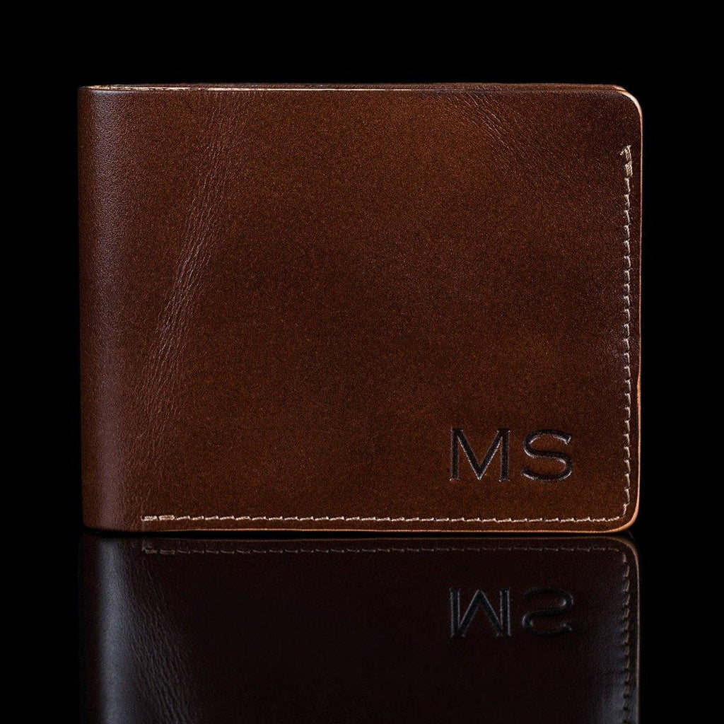 Шкіряний гаманець з персоналізацією "Privilege Classic" коричневий – Privilege Handmade