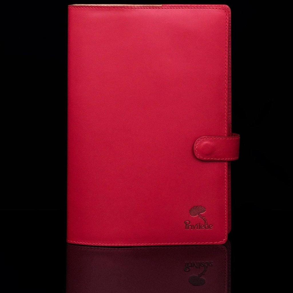 Жіночий шкіряний блокнот "Privilege Classic Red" – Privilege Handmade